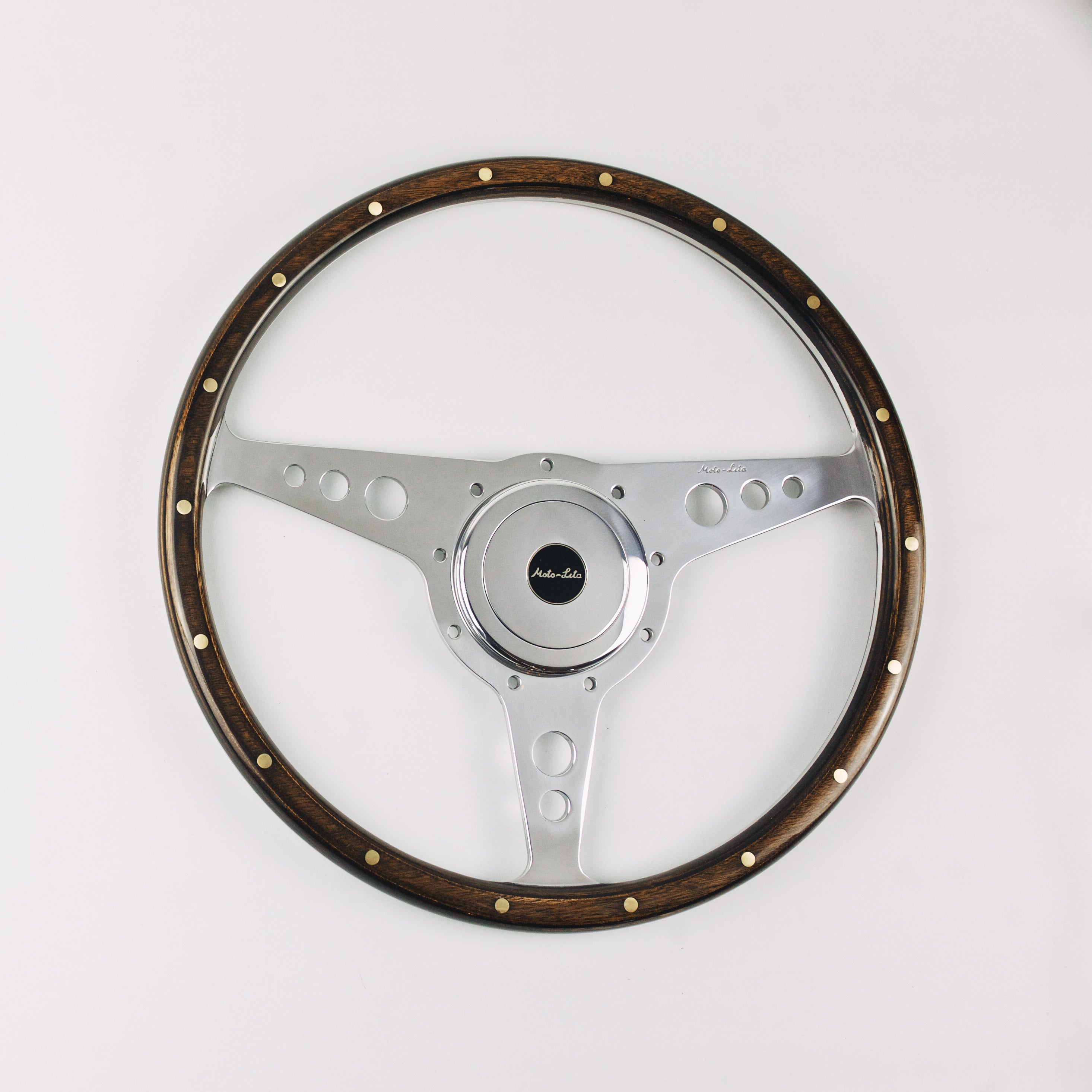 Flat Offset Wheel (3-spoke) Wood steering wheel – Moto-Lita