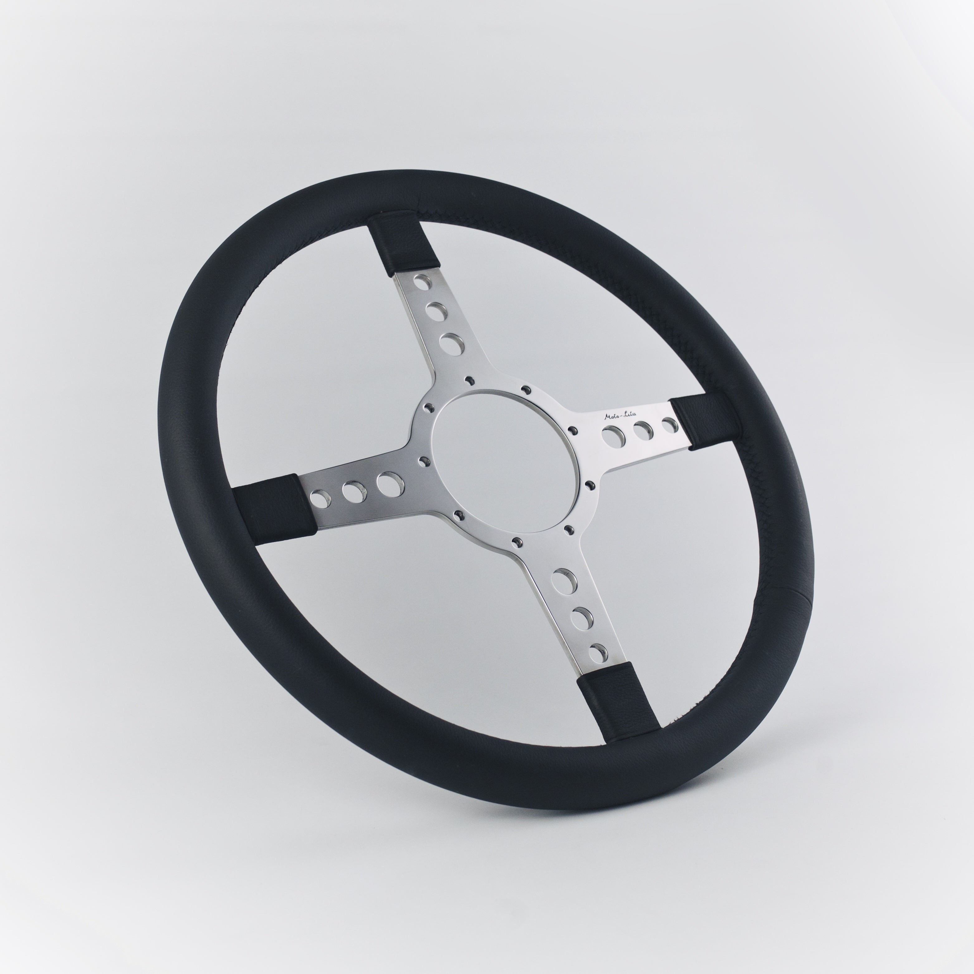 Flat Classic Four Spoke Leather - Polished – Moto-Lita